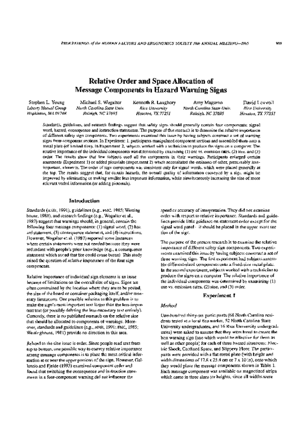 (PDF) Relative Order and Space Allocation of Message Components in ...