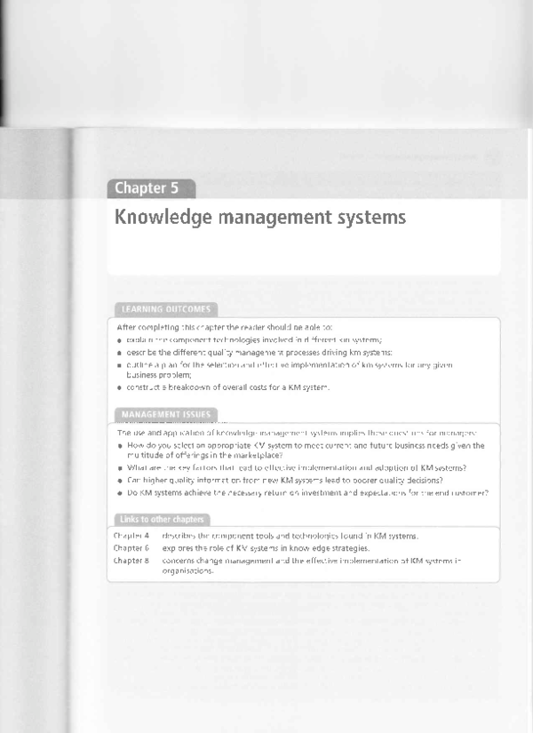 (PDF) Knowledge management systems