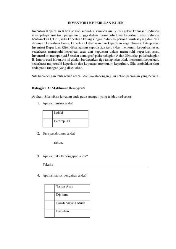 (PDF) INVENTORI KEPERLUAN INDIVIDU (KLIEN)