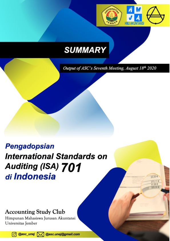 (PDF) Pengadopsian International Standards on Auditing (ISA) 701