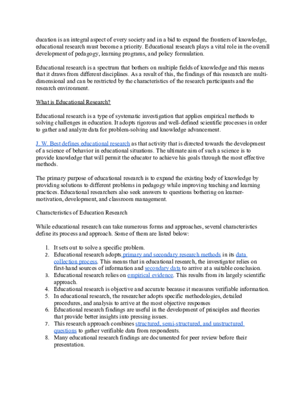 (DOC) WHAT IS EDUCATIONAL RESEARCH