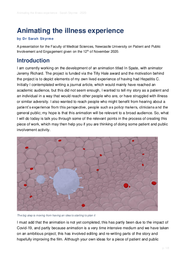 (PDF) Animating the illness experience