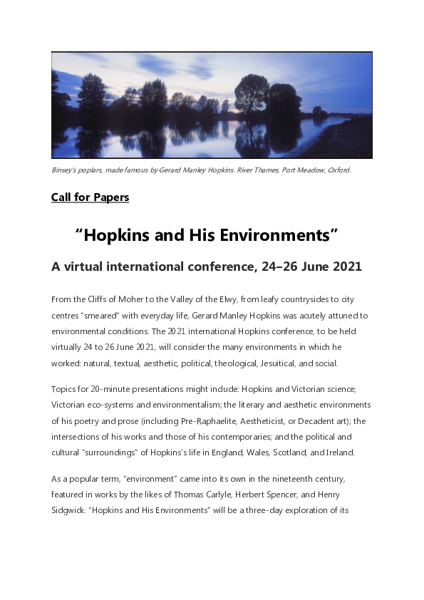 International Conference Environment and Natural