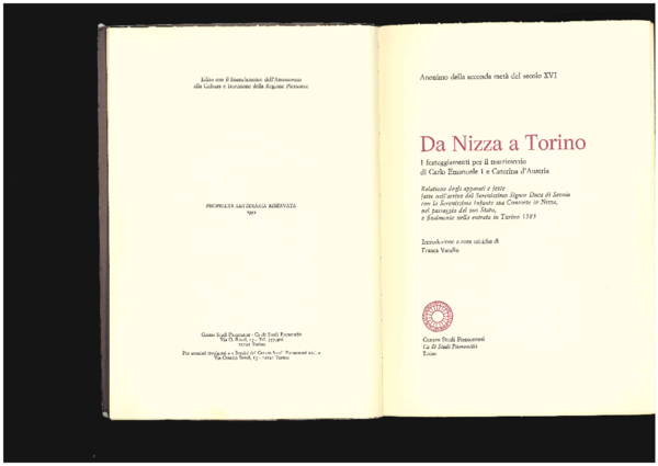 (PDF) Varallo, Da Nizza a Torino. I festeggiamenti per il matrimonio di ...
