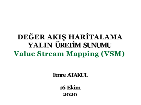 (PPT) EMRE ATAKUL DEGER AKIS HARITALAMA