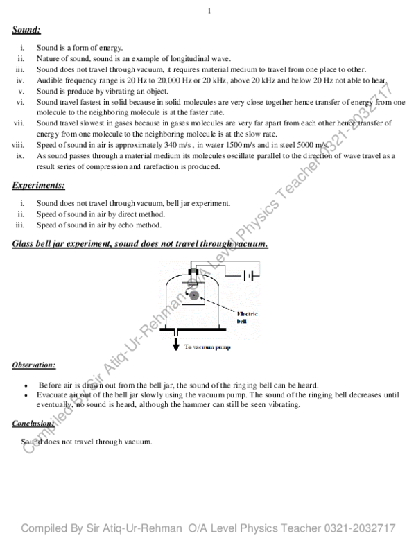(PDF) olevel physics sound notes