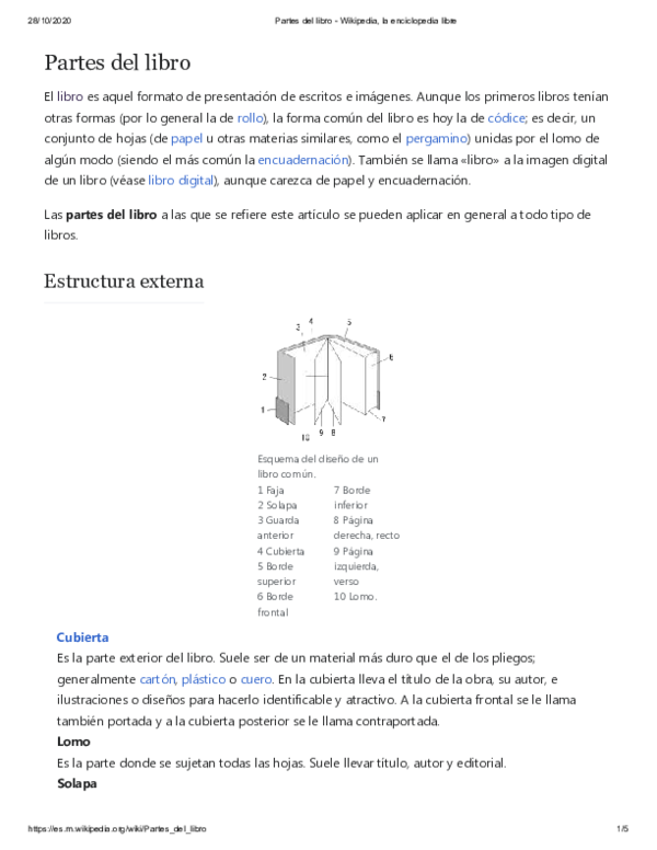 (PDF) Partes del libro