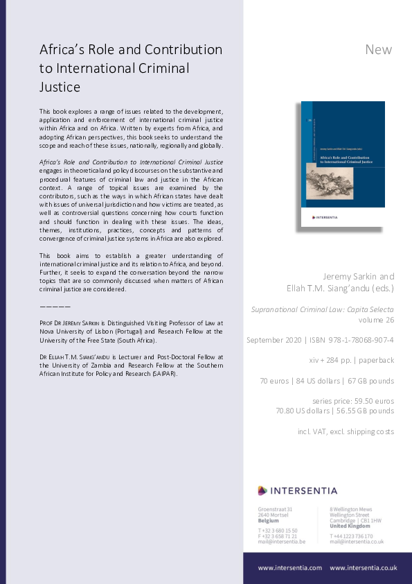 (PDF) The Nuremberg Principles in the context of Africa: The theory and ...