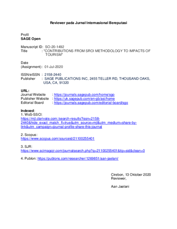 (PDF) Reviewer pada SAGE Open Journal (2) (Manuscript ID: SO-20-1492)