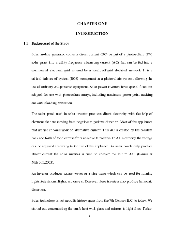 (DOC) CHAPTER ONE INTRODUCTION Background of the Study