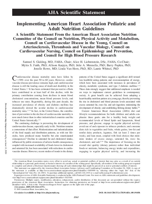 (PDF) Implementing American Heart Association Pediatric and Adult ...