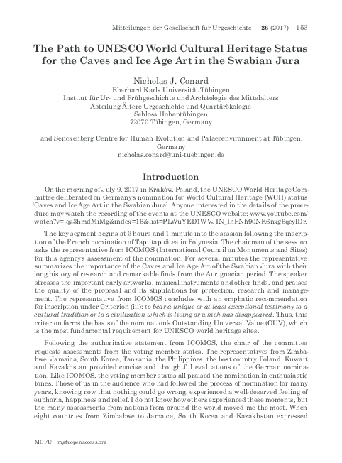 (PDF) The Path to UNESCO World Cultural Heritage Status for the Caves ...