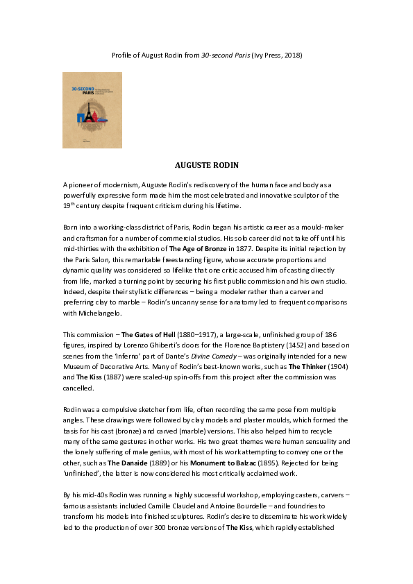 (PDF) Auguste Rodin