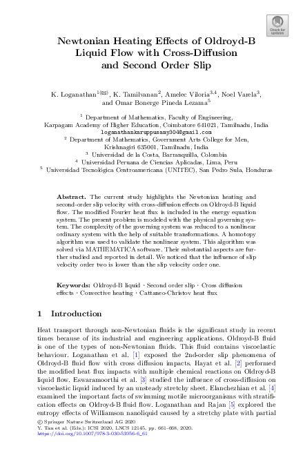 (PDF) Newtonian Heating Effects of Oldroyd-B Liquid Flow with Cross-Diffusion and Second Order Slip
