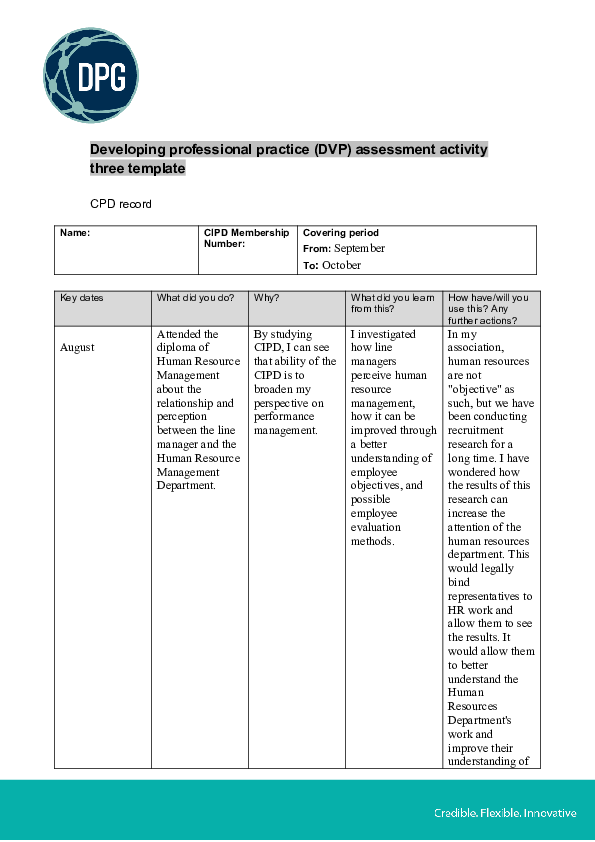 (DOC) Developing professional practice (DVP) assessment activity three ...