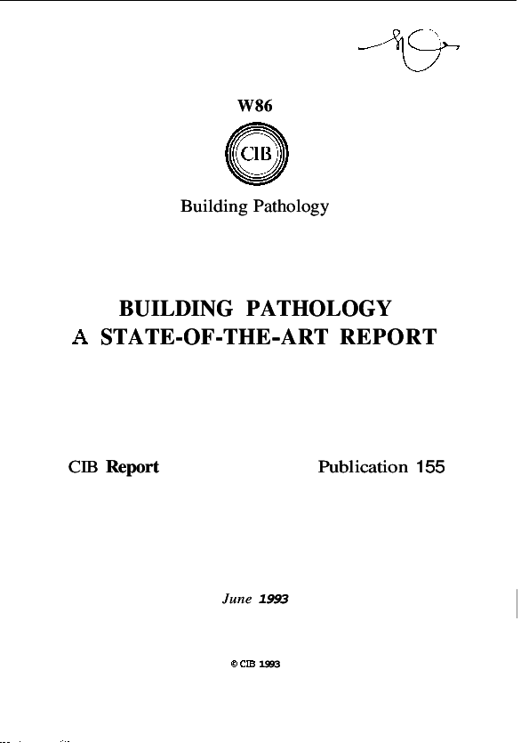 (PDF) A STATE-OF-THE-ART REPORT CIB Report Publication 155
