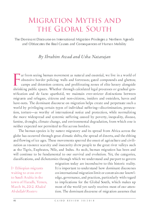 (PDF) Migration Myths and the Global South