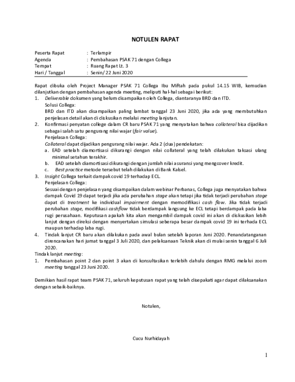 (DOC) NOTULEN RAPAT