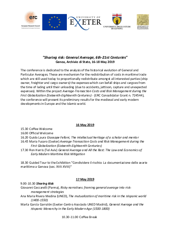 (PDF) General Average in Genoa: rules and practices
