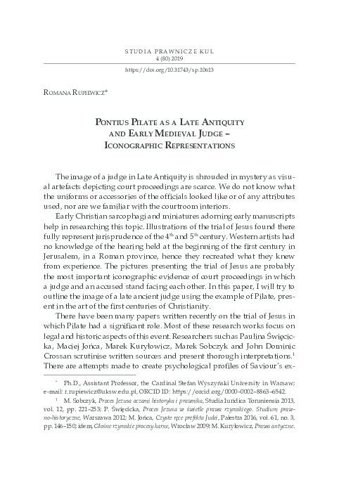 I. Introduction. Iconographic type of