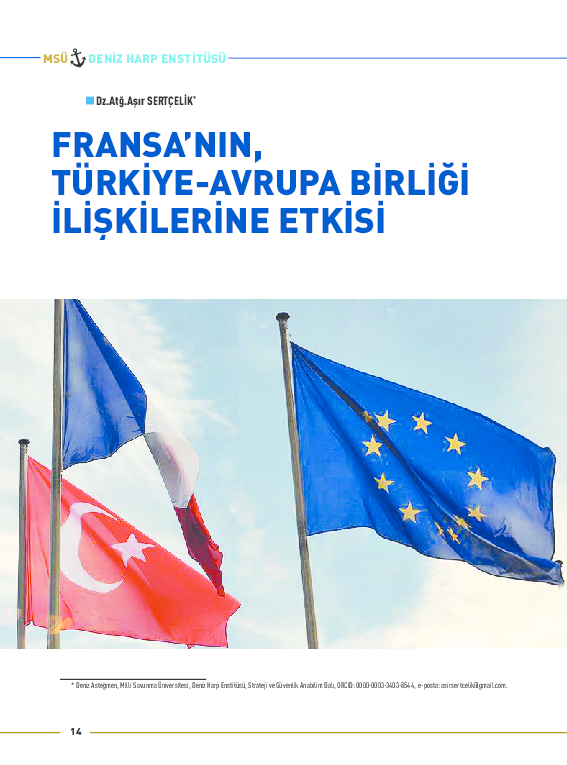 (PDF) Effect of France On Relations Between Turkey And European Union ...