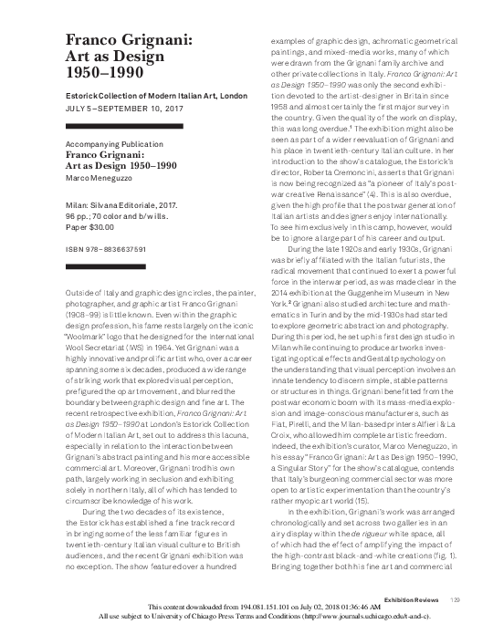 (PDF) Franco Grignani - Art as Design 1950-1990