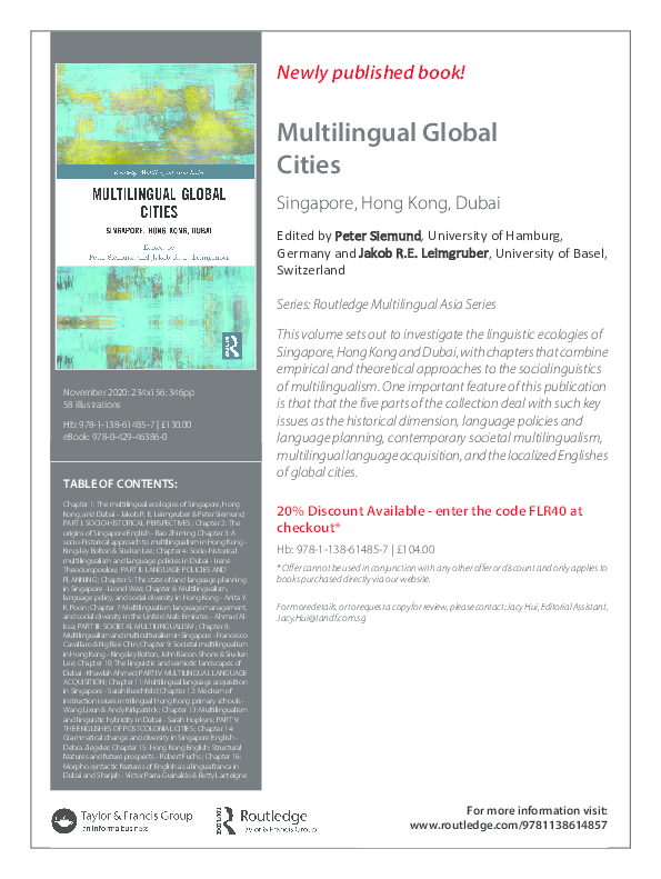 (PDF) Multilingual Global Cities: Singapore, Hong Kong, Dubai.