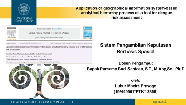(PDF) Sistem Pengambilan Keputusan Berbasis Spasial - Application of geographical information ...
