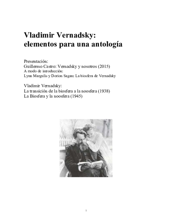 (PDF) Antología Vladimir Vernadsky 1938 1945