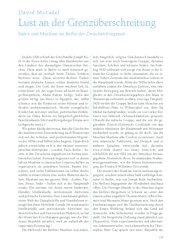 (PDF) David Motadel review of German, Jew, Muslim, Gay