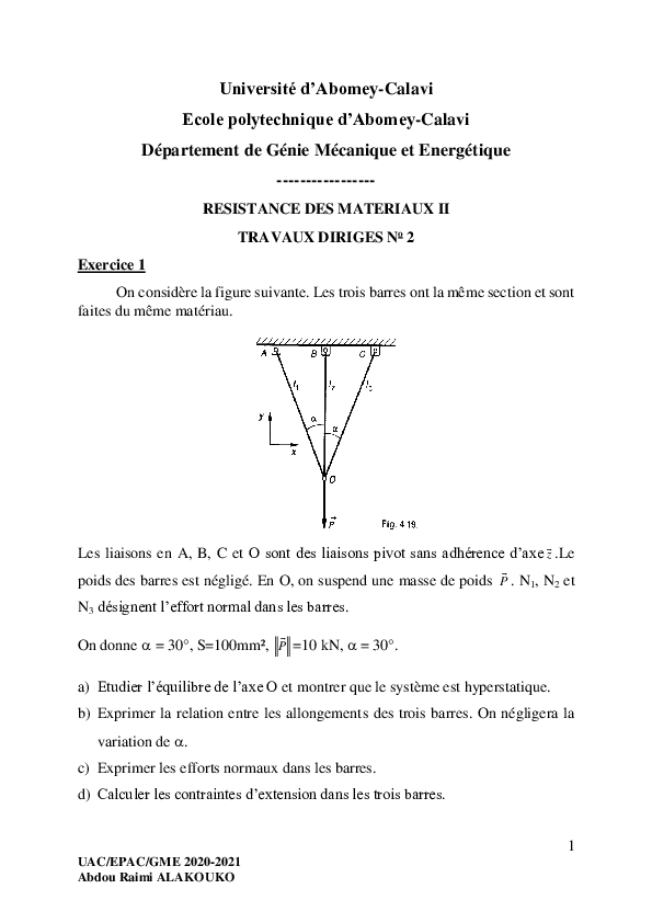 (PDF) TD 2 RDM