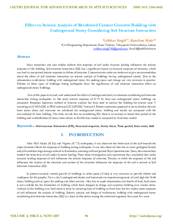 (PDF) Soil-pile-structure interaction effects on high-rise building under seismic shaking ...