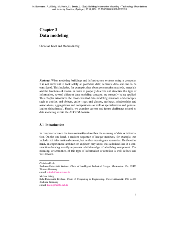 (PDF) Data modeling
