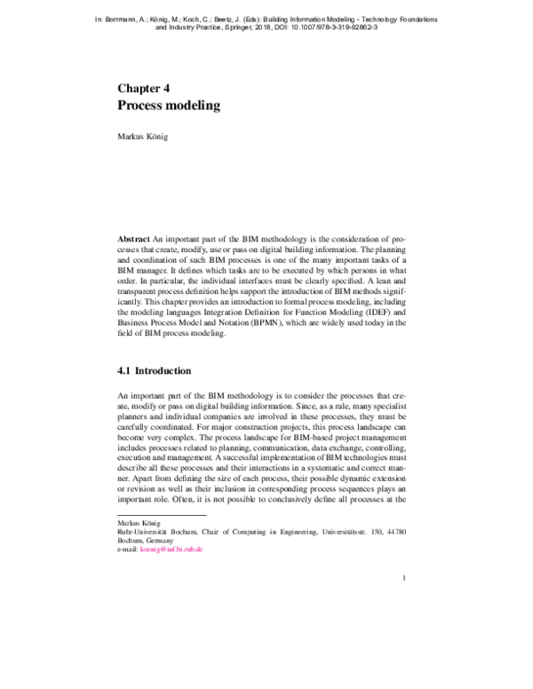 (PDF) Process modeling