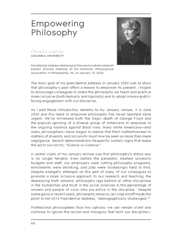 (PDF) Empowering Philosophy