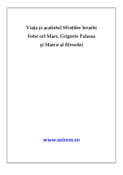 (PDF) Ieromonahul Vasilisc Hristea - Viaţa şi acatistul Sfinţilor ...