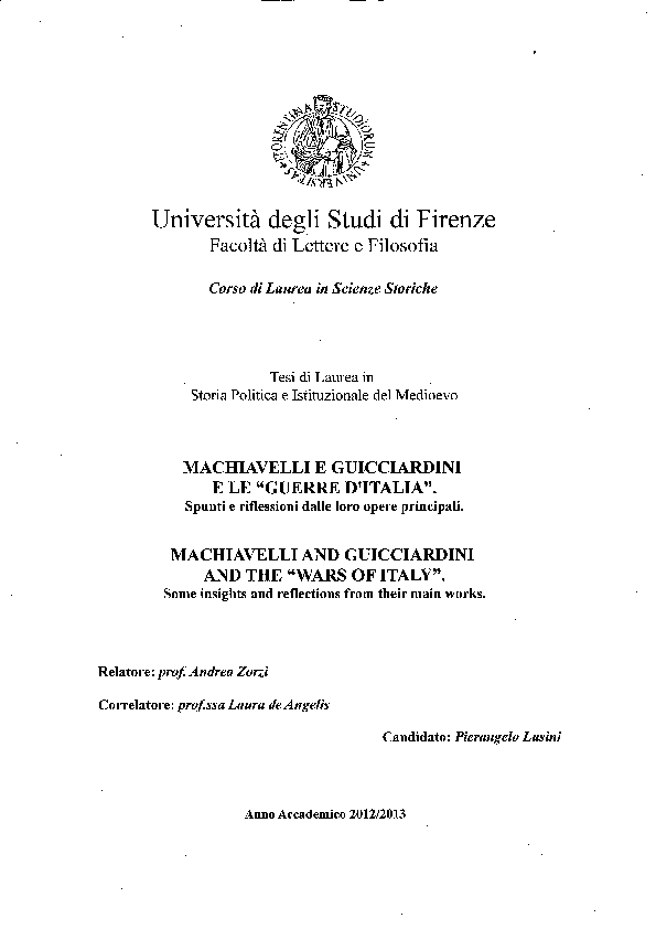 (PDF) Tesi magistrale