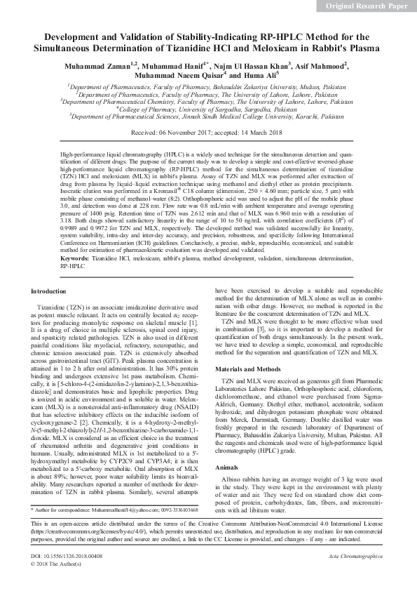 (PDF) Development and Validation of Stability-Indicating RP-HPLC Method for the Simultaneous ...
