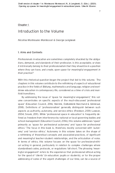 (PDF) Introduction to the Volume
