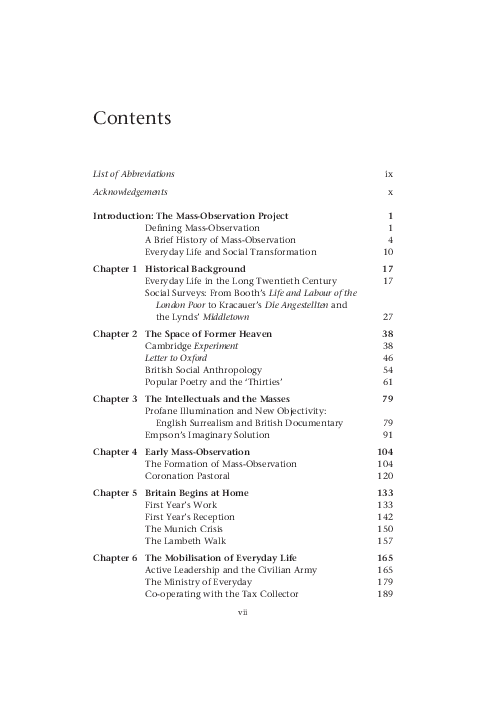 (PDF) Introduction: The Mass-Observation Project