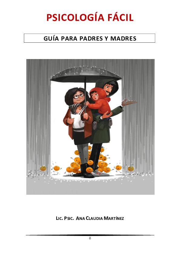 (PDF) PSICOLOGÍA FÁCIL GUÍA PARA PADRES Y MADRES LIC. PSIC. ANA CLAUDIA MARTÍNEZ
