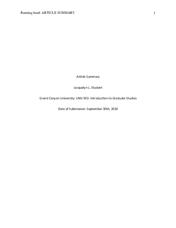 (DOC) ARTICLE SUMMARY FINAL draft