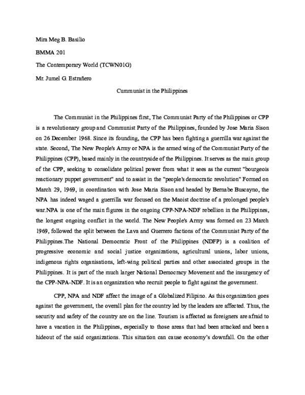 (PDF) Communist in the Philippines