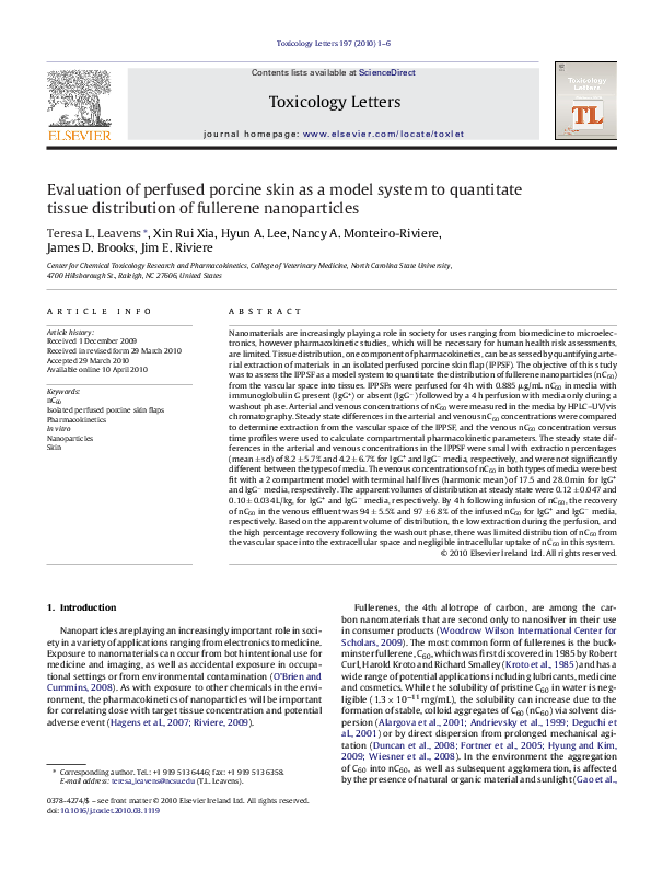 (PDF) Evaluation of perfused porcine skin as a model system to ...