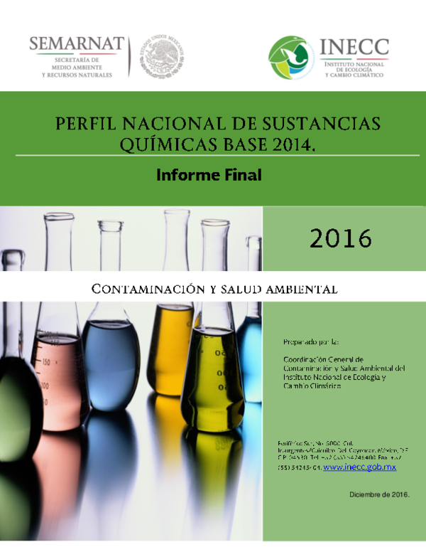(PDF) PERFIL NACIONAL DE SUSTANCIAS QU MICAS final
