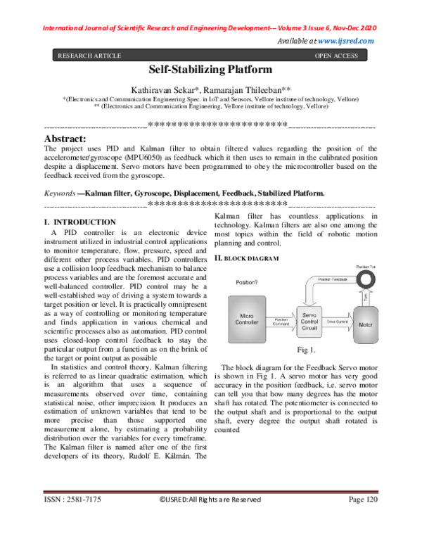 (PDF) Self-Stabilizing Platform