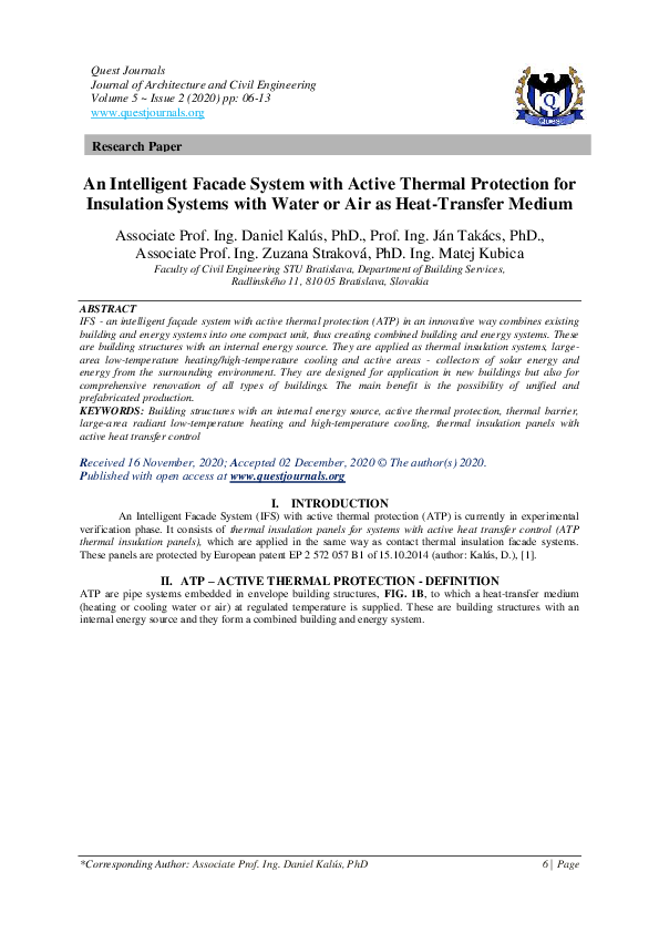 (PDF) An Intelligent Facade System with Active Thermal Protection for ...