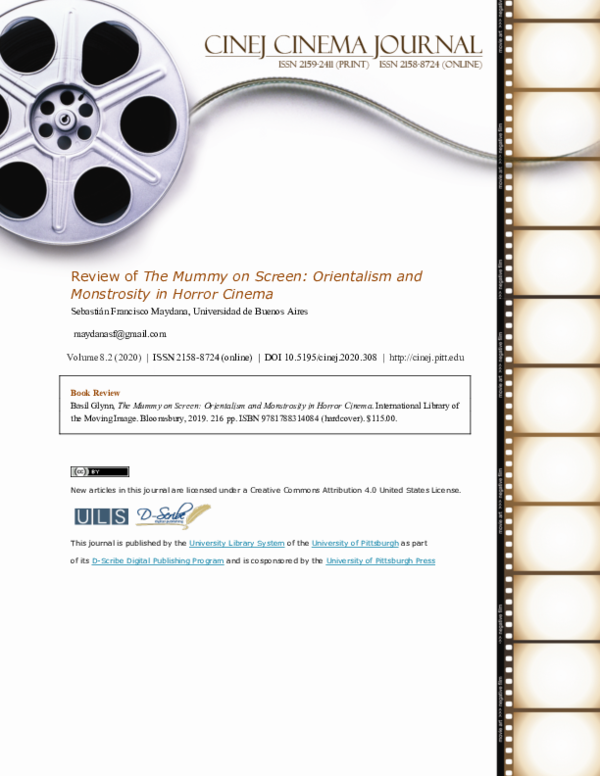 (PDF) Review of The Mummy on Screen: Orientalism and Monstrosity in ...