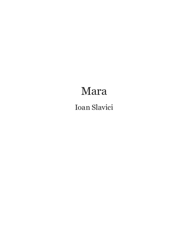 (PDF) Mara Ioan Slavici