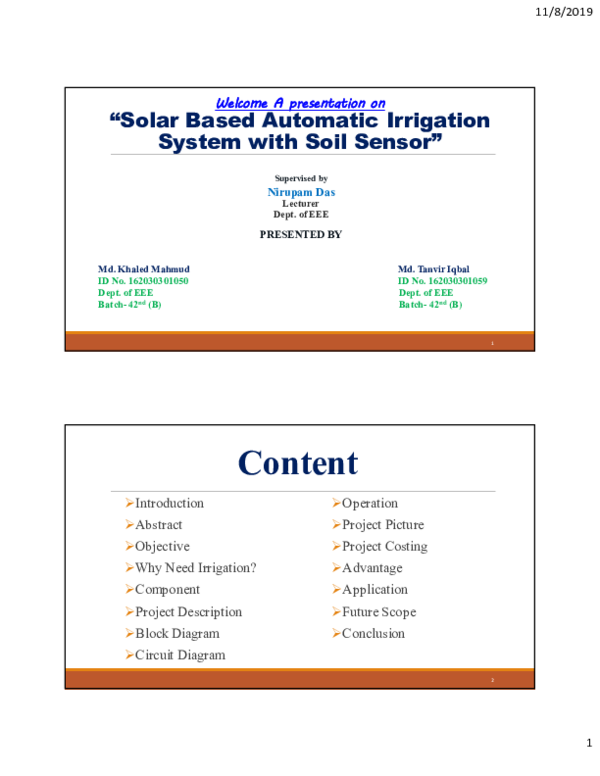 (PDF) "Solar Based Automatic Irrigation System with Soil Sensor"